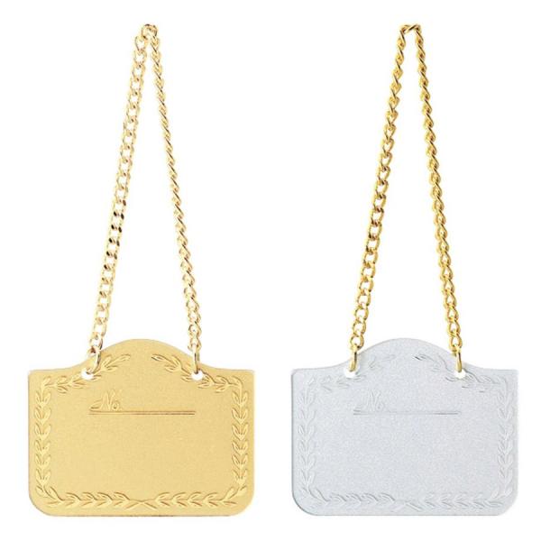 おしゃれなボトル札でお酒キープを華やかに！ボトルキープのお客様に素敵なキープタグでおもてなし！ボトルキープタグ、ボトルタグ、ボトルキーパーで素敵に演出！お客様の大切なボトルを守ります。※1セット10枚入り。[サイズ]50x40mm[色]ゴー...