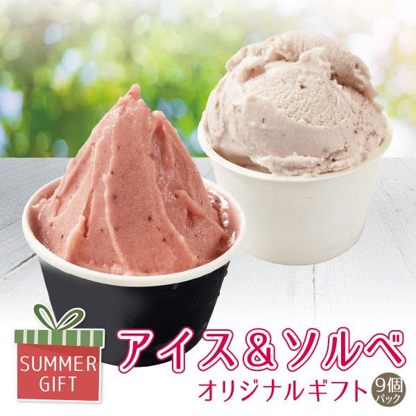 【商品名】アイス＆ソルベ オリジナルギフト９個パック【商品内容】いちごアイス（１個100ml）×５個いちごソルベ（１個110ml）×４個【出荷目安】5営業日以内に発送【生産者(生産地)】ヤモト農園（山梨県）【配送方法】当社指定運送会社のクー...