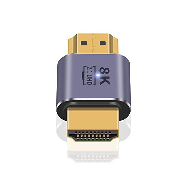 サイズ：HDMI オス オス8K HDMI 2.1 変換アダプタ: 最新のHDMI 2.1規格。HDMI 2.1アダプタは48Gbpsに拡大され、超低遅延での映像出力を実現し、音声と映像の高速伝送を実現します。8K HDMIアダプタ: 、伝...