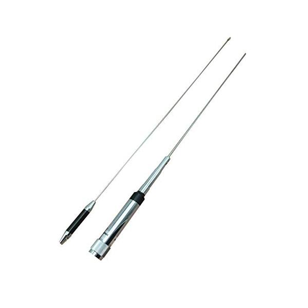 カラー：NR-770R全長：0.98m ●重量：210g利得:2.15dB（144MHz）、5.5dB（430MHz）●耐入力:200W FM（合計）インピーダンス:50Ω●VSWR:1.5以下●接栓:M-P形式:1/2λノンラジアル（14...