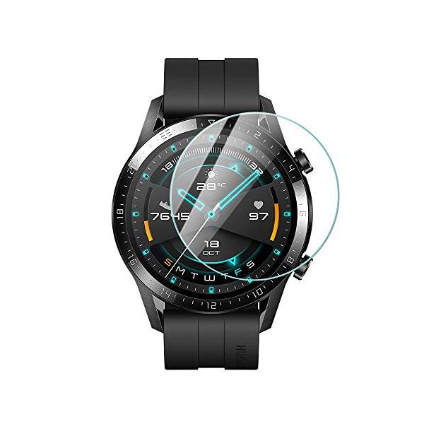 カラー：Huaw ei Watch GT2 46mm【対応機種】Huaw ei Watch GT2 46mm ガラスフィルム、2枚セット。（がELMKのショッピングカートであることを確認してください。そうしないと、商品の品質が保 証されませ...