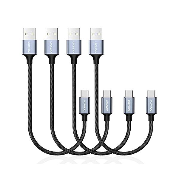 カラー：ブラックサイズ：0.2m【0.2m短いtype cケーブル】短い タイプC ケーブルは、絡まりを防ぎ、バッグやポケットに入れて、使いやすくで携帯便利、データ転送速度の効率を向上させるためのも優れた選択肢です。【急速充電と高速データ伝...