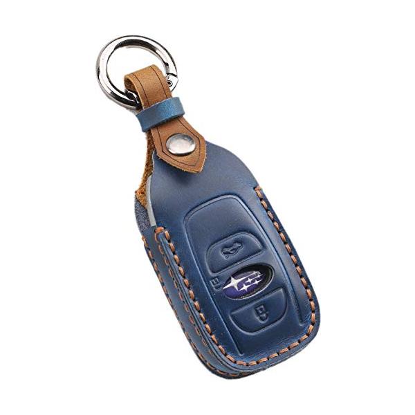 カラー：本革 / ブルーサイズ：S■ SUBARU専用の本革キーケース！専用設計で本体にぴったりフィット！まるで純正品のような品質■上質な牛革を使用した職人手作りの一品です。スマートキーの傷防止、落下の故障防止に役立ちます。■ 適合車種：ス...