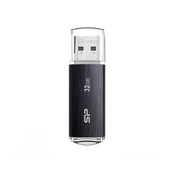 カラー：ブラックサイズ：32GBスタイル：単品シンプルで使いやすいキャップ式USBメモリUSB 3.2 Gen1の高速インターフェース (USB3.1/3.0/2.0 互換)軽量薄型ボディ/ヘアライン仕上げのモダンデザイン便利なストラップホ...