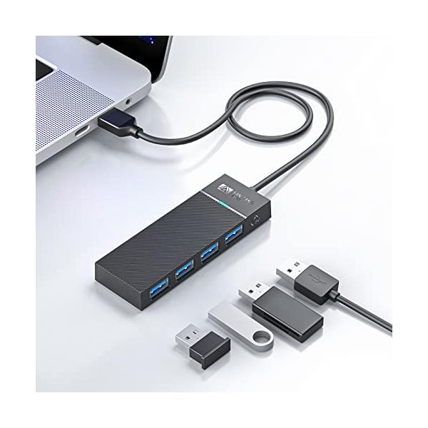 スタイル：4ポート50CM【USB3.0ハブ4ポート拡張】4 IN 1 USB3.0ハブ 4 x USB 3.0 ポートを搭載し、USBポートを4個へ増設することで、コントロー ラー、マウス、キーボードなどの周辺機器を複数同時に使用すること...