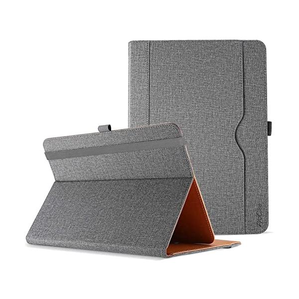 カラー：グレーサイズ：for 9-10.1 inch tablet9 - 10 インチのタブレットに対応可能。(後ろにカメ ラの開口部がなく、自動ス リープ/ウェイクをサポートしない)シリコン "X"バンドはしっかりとタブレットを固定します...