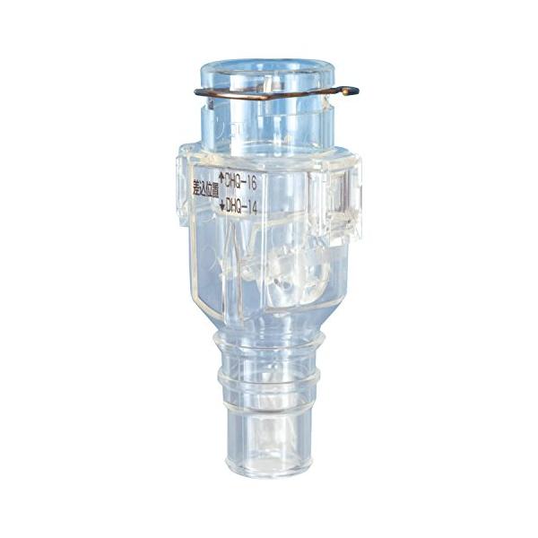 スタイル：単品色調:クリアー材質:アクリル樹脂適合ドレンホース:DHQ-14/DHQ-16ドレン排水の溜まり部分で発生する音を抑制しながら、ドレン排水をスム ーズに排出できる逆流防止弁です屋内への虫の侵入や外気の侵入を抑制する効果もあります...