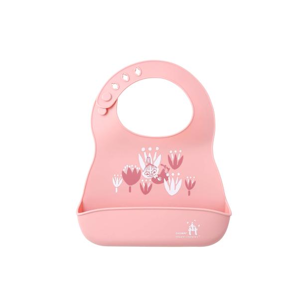 カラー：ピンク商品サイズ W22×H29 【首回り】最長30cm食洗機可でお手入れ簡単なお食事用ビブ