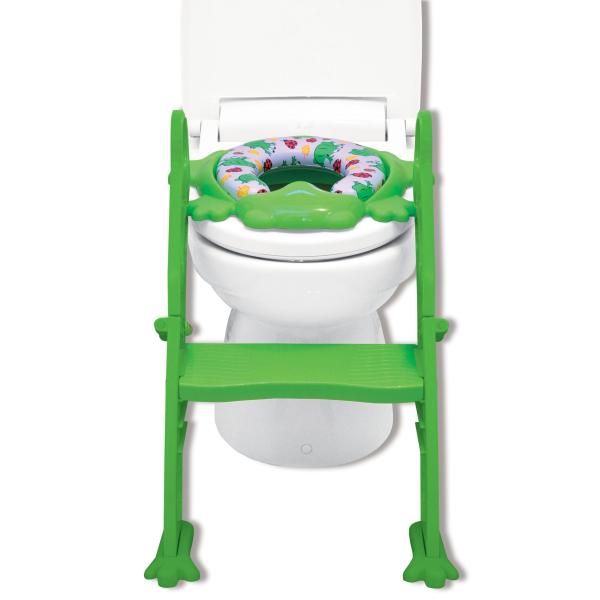 カラー：グリーンサイズ：1個 (x 1)本体サイズ 約幅40x奥行54ｘH54ｃｍ製造国 中華人民共和国素材 ポリプロピレン、PVC(非フタル酸系)、ABS樹脂、エラストマー必ず保護者の監視下でご使用下さい。取り付け可能な便座のサイズ:内径...