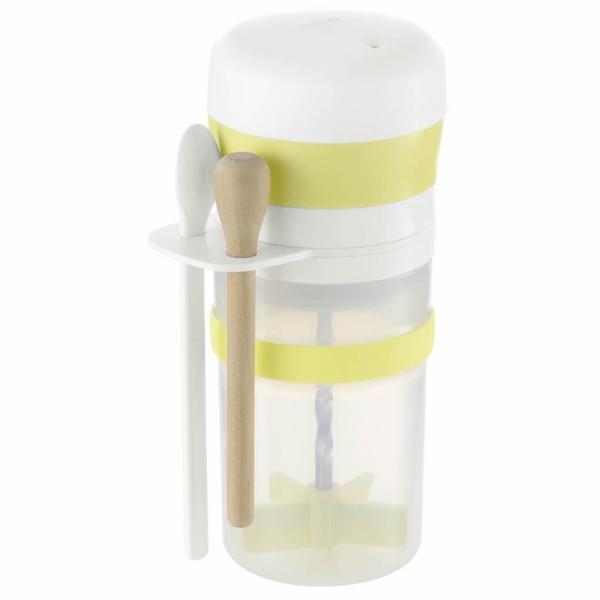 カラー：ホワイトサイズ：1個 (x 1)本体サイズ 8.6×11.3×20.3H(cm)これ1台ですべてのステップに合う時短調理ができますすっきりスリムに収納が可能電子レンジ加熱OK(一部を除く)ごっくん期からぱくぱく期までスマート調理。製...