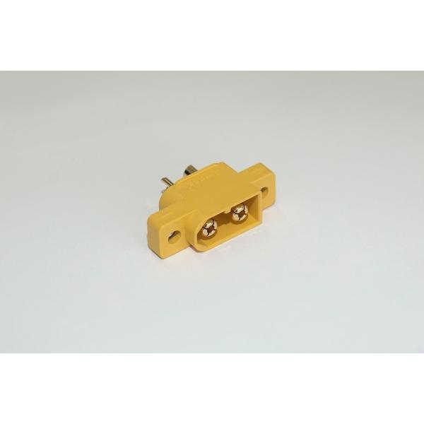 AMI004 AMASS 純正 XT60E-M コネクタ（オス）・AMASS純正　両端にM3ナットが装着されたXT60E-M コネクター(オス)になります。・UAV、AGV等のフレームに装着し、フライトコントローラーあるいは電源ユニットから...