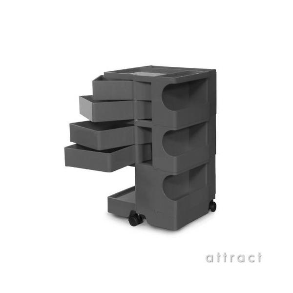 サイズ：W43×H74×D42cmカラー：トルネードグレー素材：【本体】ABS樹脂、【キャスター】ポリプロピレン重量：11kg天板部耐荷重：45kgトレイ：4個（深さ7cm）製造：イタリアデザイナー：Joe Colombo（ジョエ・コロンボ...