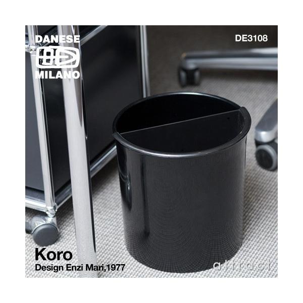 サイズ：Φ260×H270mm　※分別収集用のアタッチメントは別売 カラー：ブラック、レッド、ホワイト材質：ポリプロピレン原産国：イタリアデザイナー：Enzo Mari（エンツォ・マリ）シリーズ：DANESE（ダネーゼ）