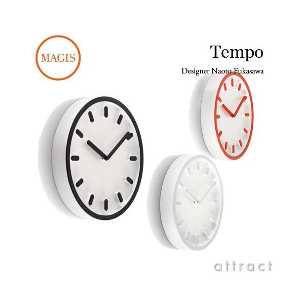 TEMPO（テンポ）は、角度を変えて見ると、枠の部分と文字盤・針のみが立体的に浮き出てくるのが特徴で、あえてフラットではないデザインが視認性を高めています。また、本体素材のABS樹脂は、「コ・インジェクション」という、高度な樹脂成形技術を用...