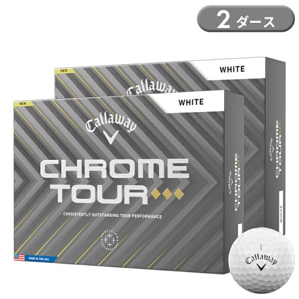 ■商品情報■2024年登場のCHROME TOURシリーズに、ハードヒッター向けの「CHROME TOUR トリプルダイアモンド」が新たに追加されました。特徴は、CHROME TOURボールと比べてロングゲームにおける低スピンと、CHROM...