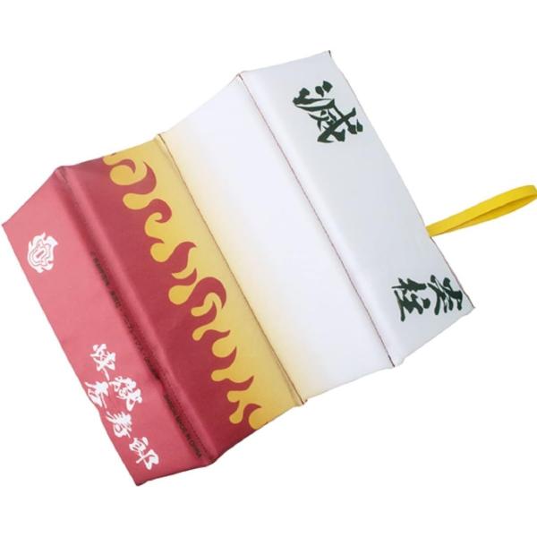 コンパクトにたためてとても軽い折り畳み式の座布団（クッション）です。鬼滅の刃の煉獄 杏寿郎がデザインされており気持ちも燃えてきます。運動会、釣り、アウトドア、ハイキング、サウナなどにご利用ください。サイズ:長さ35×幅26×厚さ0.8cm（...