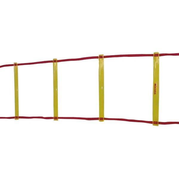 素材・仕様布部分：ポリプロピレン、プレート：ＰＶＣ、ラダー取り付間隔４０ｃｍ（可動式により間隔調整可能）、ラダープレート１３枚サイズ長さ約5.7m×幅50cm生産国台湾特徴基礎体力作りに、サッカーステップの練習に最適端がマジックテープの為、...
