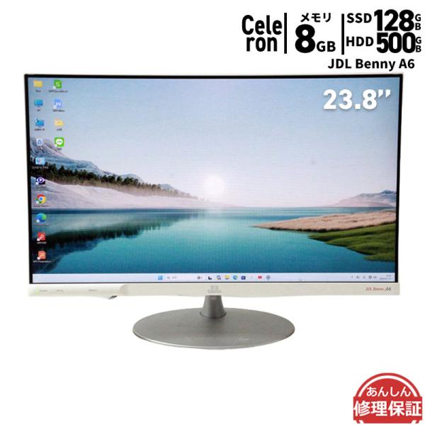メーカー：JDL（日本デジタル研究所） JDL（日本デジタル研究所）品名：BA6(Benny A6)液晶：23.8インチ FHD (1920×1080)導入済OS：Windows 11 HomeCPU：Celeron 3965U 2.2GH...