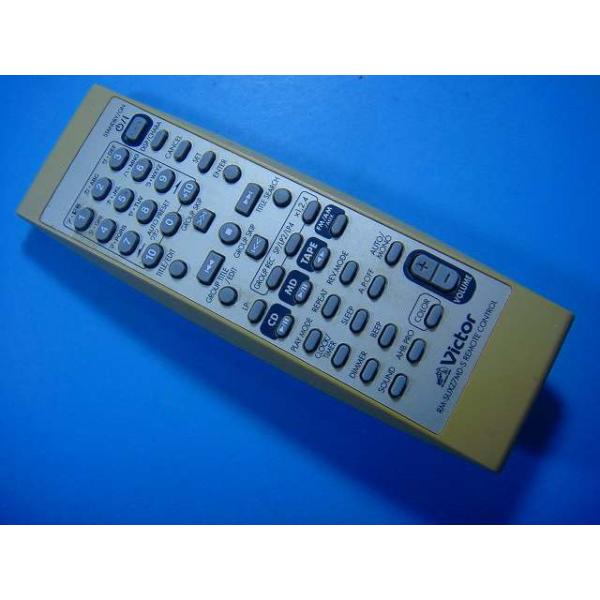 メーカー：ビクター型番：RM-SUXZ7MD-S付属品：本体（写真内の物ですべてになります）【商品の状態】使用感、スレキズ、日焼け、汚れ等あります。全ボタン赤外線による動作確認OKでした。不具合がある場合は下記に記載致します。不具合：なし