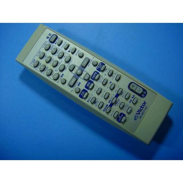 メーカー：ビクター型番：RM-SRC1MD付属品：本体（写真内の物ですべてになります）【商品の状態】使用感、スレキズ、日焼け、汚れ等あります。電池カバーありません全ボタン赤外線による動作確認OKでした。不具合がある場合は下記に記載致します。...