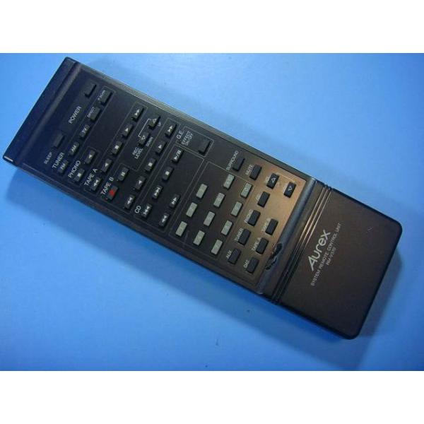 メーカー：Aurex型番：RM-V370付属品：本体（写真内の物ですべてになります）【商品の状態】使用感、スレキズ、日焼け等あります。全ボタン赤外線による動作確認OKでした。不具合がある場合は下記に記載致します。不具合：なし