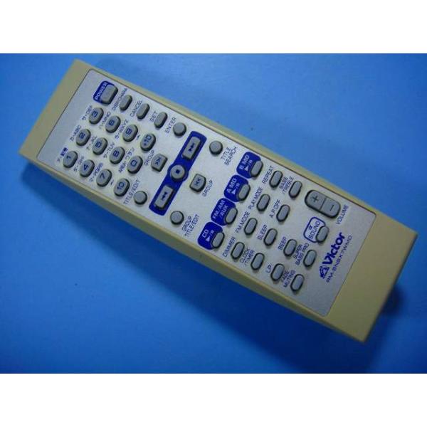 メーカー：ビクター型番：RM-SNSX7WMD付属品：本体（写真内の物ですべてになります）【商品の状態】使用感、スレキズ、日焼け、汚れ等あります。全ボタン赤外線による動作確認OKでした。不具合がある場合は下記に記載致します。不具合：なし