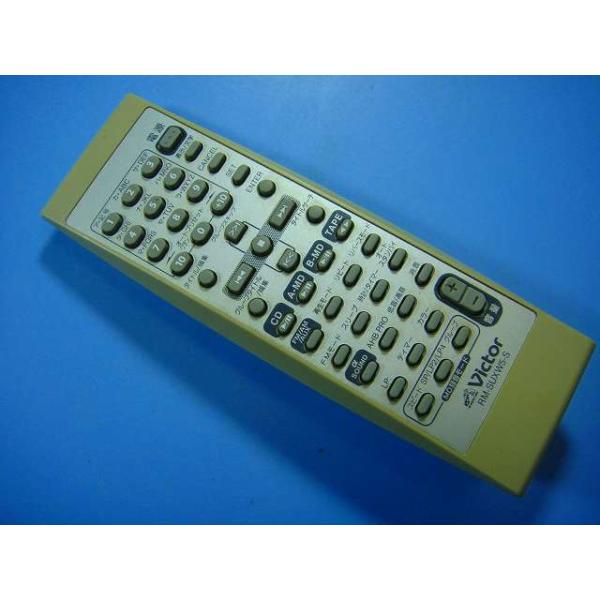 メーカー：ビクター型番：RM-SUXW5-S付属品：本体（写真内の物ですべてになります）【商品の状態】使用感、スレキズ、日焼け、汚れ等あります。全ボタン赤外線による動作確認OKでした。不具合がある場合は下記に記載致します。不具合：なし
