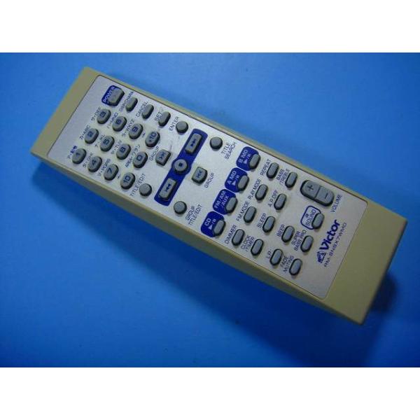 メーカー：ビクター型番：RM-SNSX7WMD付属品：本体（写真内の物ですべてになります）【商品の状態】使用感、スレキズ、日焼け、汚れ等あります。全ボタン赤外線による動作確認OKでした。不具合がある場合は下記に記載致します。不具合：なし