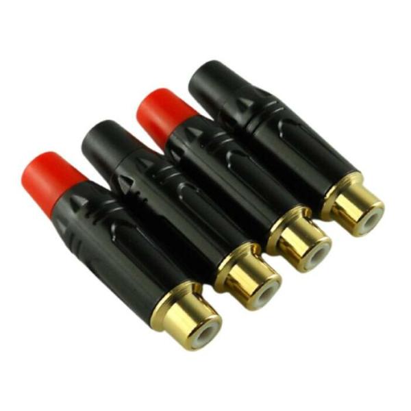 ・製品仕様サイズ：全長約4.5cm×全幅1.2cm　重量：約12g　内径：6mm　カラー：レッド＆ブラック各2本パッケージ：クリスタルパック（簡易包装）※ハンダで取り付けするタイプです。