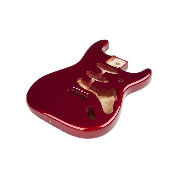 [直輸入品] Fender Mexico 純正ボディーアルダー・ボディSSS配列4点止め6点式ブリッジ用穴あり塗装済みBody Material: AlderBody Finish: Gloss PolyesterRouting: SSSB...