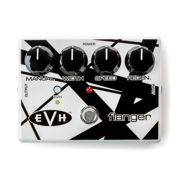[直輸入品] ロックなストライプ・グラフィックを施したEddie Van HalenとJim Dunlop のコラボレーションによって誕生した「EVH 117」定番のM-117Rフランジャーにエディ・ヴァン・ヘイレンスイッチを搭載、スイッチ...