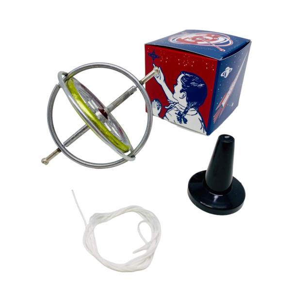 [直輸入品] 1917年から人々を魅了し続けるおもちゃ、TEDCOジャイロスコープの神秘的な力を発見した時の感動を、お子様にも体験させてあげましょう。時代を超えたデザインと重力に逆らう回転で、この金属製ジャイロスコープはSTEM学習を実践的...