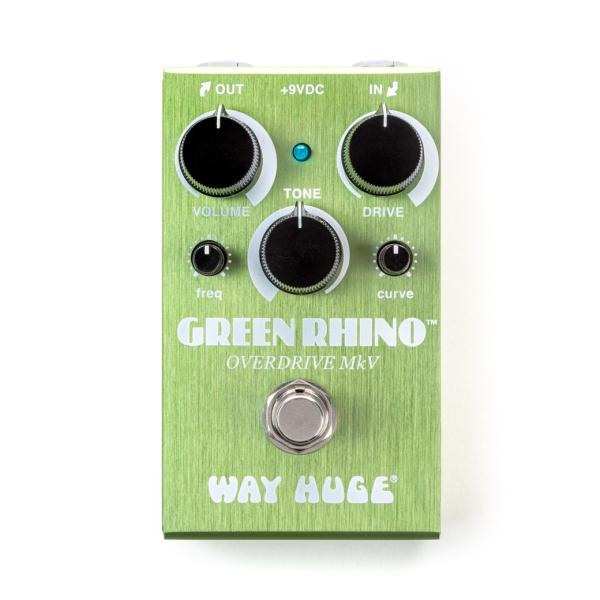 [直輸入品] 「Green Rhino MKIV」が更にコンパクトなサイズになりWAY HUGE SMALLSにラインナップされた「SMALLS GREEN RHINO OVERDRIVE MKV」Volume、Tone、Driveコントロ...