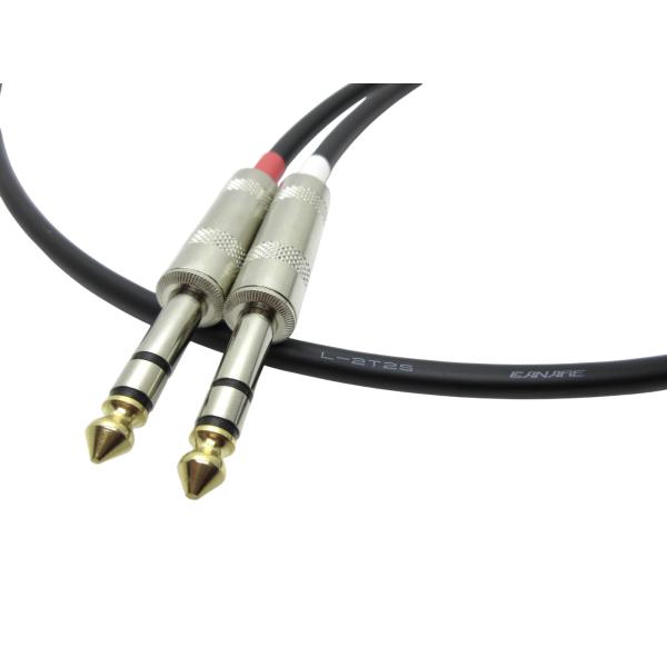 ■ 商品仕様 ■ケーブル：CANARE カナレ L-2T2S（2芯シールド線）芯線：非メッキ銅線、シールド：錫メッキ銅編組シールド、ケーブル外径約6.0mm（ケーブルは非常に柔軟で取り回しやすい）TRSフォンプラグ：CLASSIC PRO ...