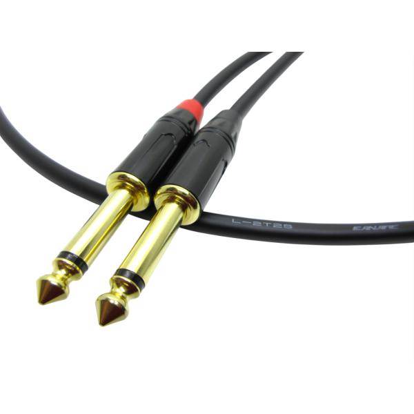 ■ 商品仕様 ■ケーブル：CANARE カナレ L-2T2S（2芯シールド線）芯線：非メッキ銅線、シールド：錫メッキ銅編組シールド、ケーブル外径約6.0mm（ケーブルは非常に柔軟で取り回しやすい）TSフォンプラグ：generic 黒（ノーブ...