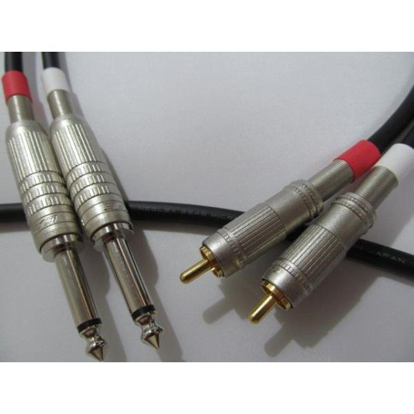 ■ 商品仕様 ■ケーブル：MOGAMI モガミ 2549（2芯シールド線）芯線：OFC（無酸素銅線）、シールド：軟銅線 横巻シールド、ケーブル外径約6.0mm（ケーブルは柔軟で取り回しやすい）TSフォンプラグ：CANARE カナレ F-15...
