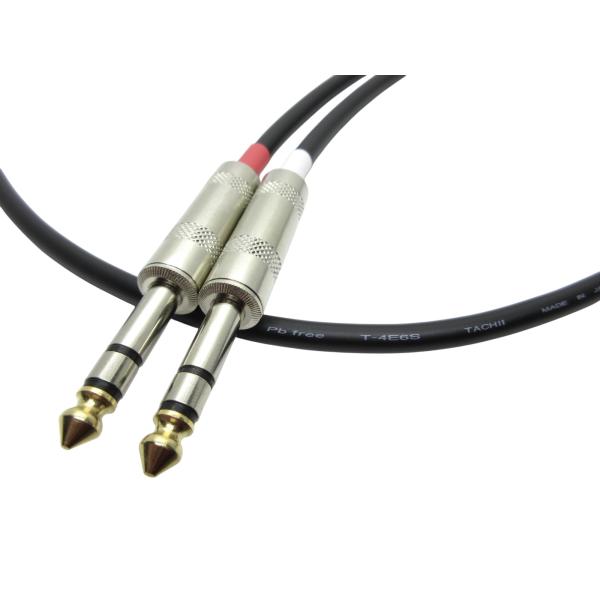 ■ 商品仕様 ■ケーブル：立井電線 T-4E6S（4芯シールド線）芯線：非メッキ銅線、シールド：錫メッキ銅編組シールド、ケーブル外径約6.0mm（ケーブルは非常に柔軟で取り回しやすい）TRSフォンプラグ：CLASSIC PRO クラシックプ...