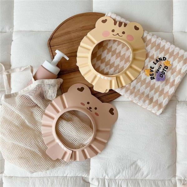 シャンプーハット 子供 バスグッズ 子ども 4段調節可 シャワーキャップ  防水 洗髪用帽子  防水帽子  キッズ ジュニア お風呂用品  調整可能  お風呂  シャワー用品 お風呂グッズ バスグッズ  出産祝い プレゼント 40-48cm...