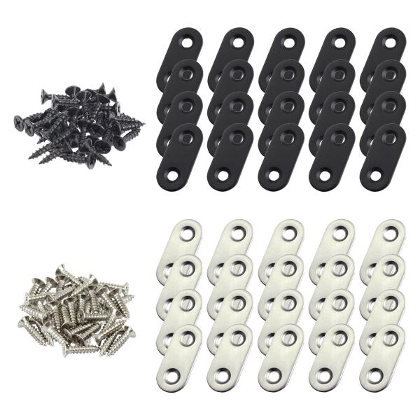 商品詳細サイズ：約36mm×約16mm　　　　約5mm(ネジ穴)厚さ：約2mm重量：約6g（I字金具1個）材質：ステンレスセット内容：I字金具×同色20個、ネジ×同色40本製造国：中国※こちらの商品は機械による生産過程において、「バリ」や「...