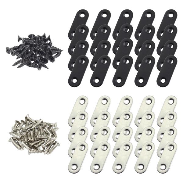 商品詳細サイズ：約46mm×約16mm　　　　約5mm(ネジ穴)厚さ：約2mm重量：約8g（I字金具1個）材質：ステンレスセット内容：I字金具×同色20個、ネジ×同色40本製造国：中国※こちらの商品は機械による生産過程において、「バリ」や「...