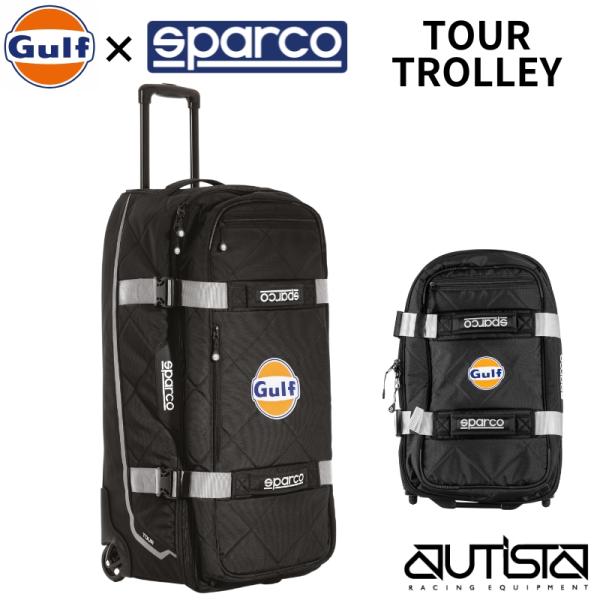 ガルフリバリーのソフト・トロリーです。レーシングギアの持ち運びから、サーキットへの遠征用としても大活躍です。◇伸縮式ハンドル：持ち運びが簡単。◇強化されたホイール付きトロリー：耐久性に優れています。◇名札ホルダー：個人情報を簡単に管理。◇シ...