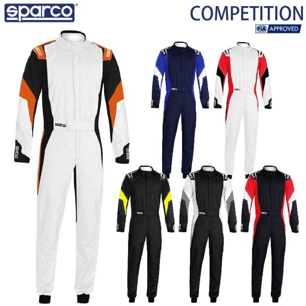 Sparco コンペティション・プロ レーシングスーツは、通気性と重量のバランスがとれたテクニカルファブリックを使用しています。3層のメタ・アラミド素材を使用し、軽量で快適性を向上させています。フローティングスリーブが動きの自由度を高め圧迫...