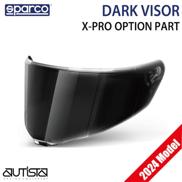 スパルコ ヘルメット X-PRO用のオプションパーツです。ダークスモークのバイザーが、眩しい太陽光下での視界を確保します。■メーカー：Sparco / スパルコ■モデル　：DARK VISOR■カラー　：ダーク■品番　　：0032PROV0...