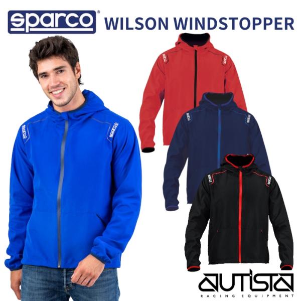 Sparco Wilson ウィンドブレーカーは、撥水加工された防風素材から作られています。強風や雨天時コンディションに最適な1枚です。【特徴】・撥水性と防風性のあるポリエステル生地・ゴムでコーティングされた袖口による保温性■メーカー：Sp...