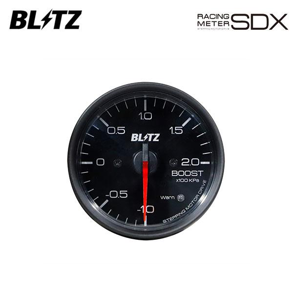 品番：19601メーカー名：BLITZ ブリッツ品名：レーシングメーターSDX ブースト計照明色：白色LEDサイズ：直径66mm x 厚み 43mm x 背面60mm仕様：-1.0〜2.0 単位×100kpa（電気式）JANコード：4959...