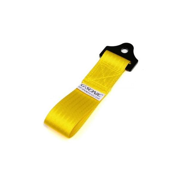 品番：030924品名：G-SONIC トーイングストラップ 汎用ショートステー TS1-02 イエローカラー：イエロータイプ：汎用ショートステーストラップ部寸法：幅46mm/長さ約185mmGP SPORTS ジーピースポーツ ジーソニッ...
