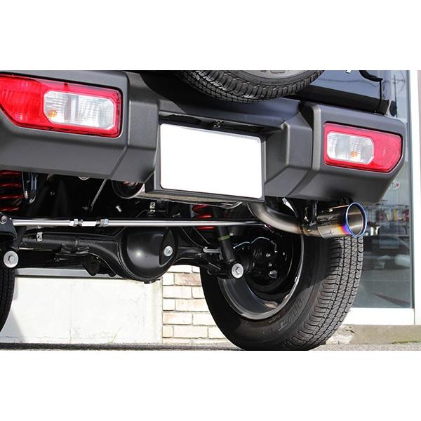 品番：253701品名：EXAS エボチューン仕様：リアピース交換モデルメインパイプ：50φ (SUS304)テール：90φ (チタン)出口：右出し認証取得表示：JQR10181212近接排気騒音：83db (4AT)備考：ジムニー JB6...