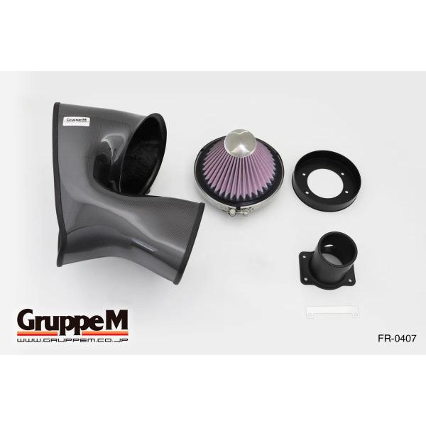品番 FR-0407グループM GruppeM グループ・エム グループエム RAM AIR SYSTEM ラムエアインテークシステム CARBON DUCT INTAKE KIT カーボンダクトインテークキット スバル