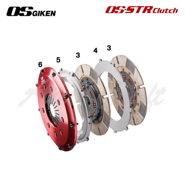 メーカー名：OS GIKEN オーエス技研シリーズ：OS-STRタイプ：STRシリーズ。アルミカバーのツインプレートタイプ。商品内容：(3)クラッチディスク×2枚(4)センタープレート(5)プレッシャープレート(6)クラッチカバー(7)カバ...