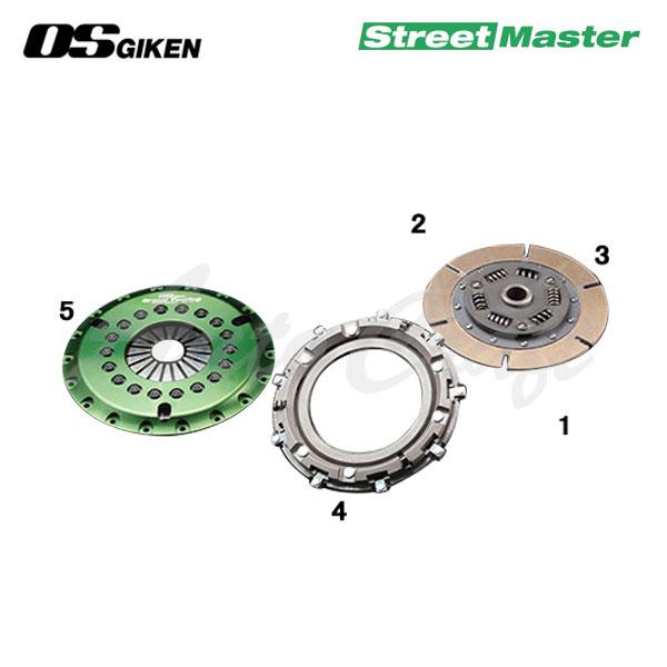 メーカー名：OS GIKEN オーエス技研シリーズ：ストリートマスタータイプ：シングルメタルハード商品内容：(3)クラッチディスク×1枚(4)プレッシャープレート(5)クラッチカバー(6)カバーボルト×18本材質：メタル対応馬力：〜320P...